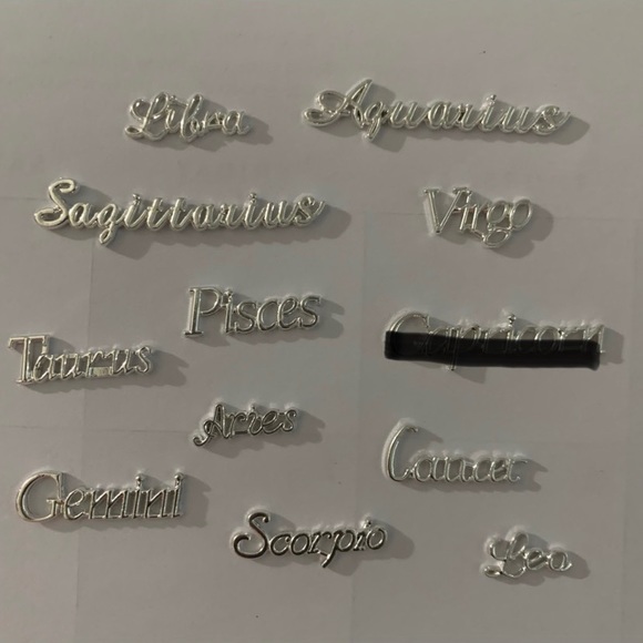 Other | Newsilver Toned Zodiac Signs Great For Crocs And Arts And ...